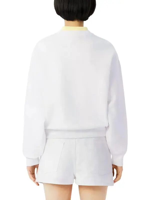 Lacoste Oversized Double-face Jersey Sweatshirt - White