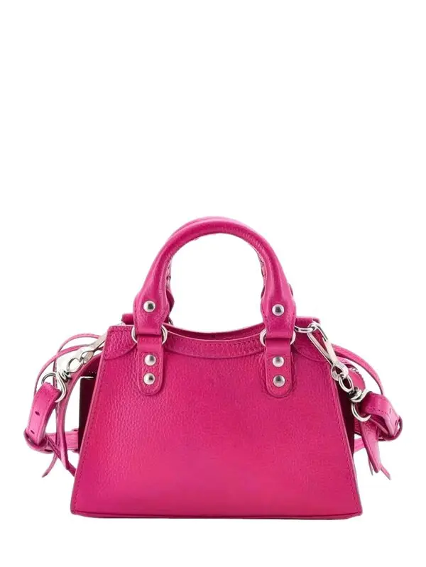 Balenciaga Neo Classic City Leather Nano Crossbody Bag - Pink
