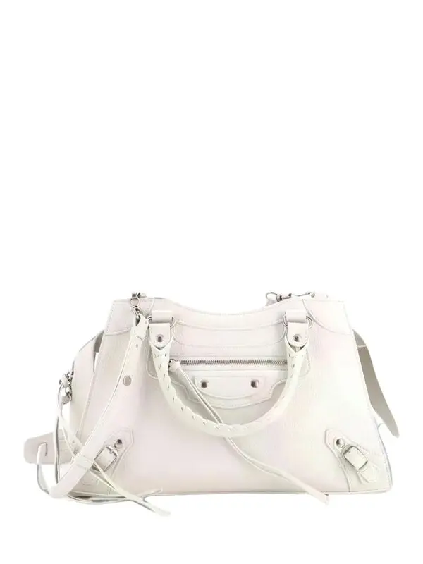 Balenciaga Neo Classic City Leather Small Tote Bag - White