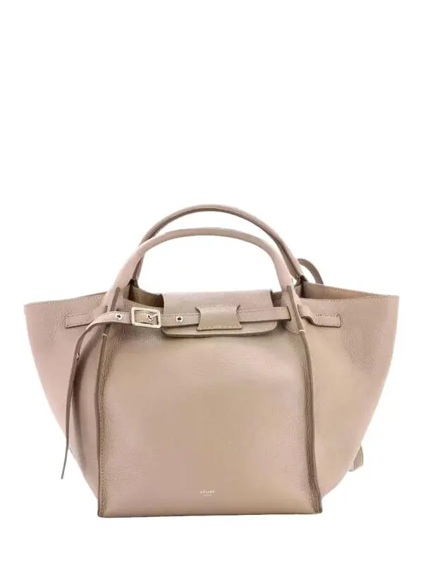 Celine Big Bag Grained Calfskin Medium Satchel - Neutrals