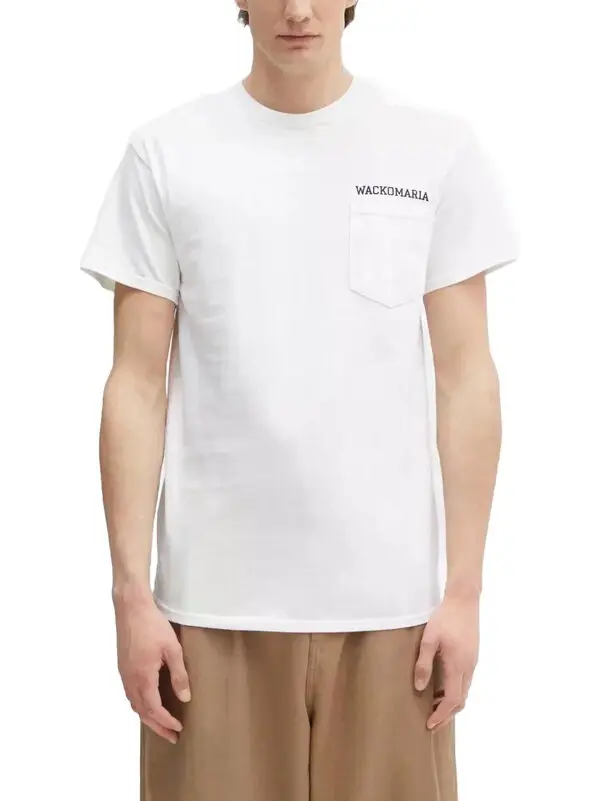 WACKO MARIA X Keith Haring Graphic-print Pocket T-shirt - White