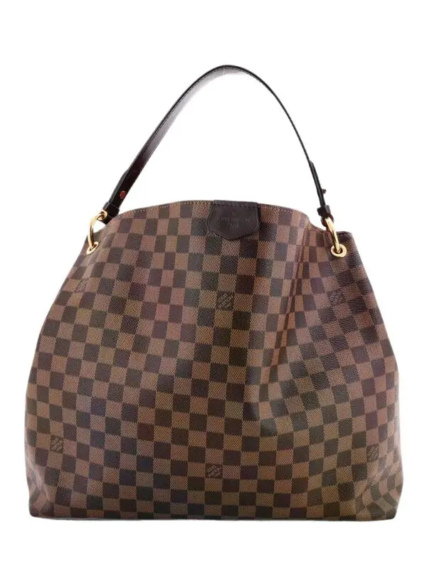 LOUIS VUITTON Damier Mm Hobo Bag - Brown