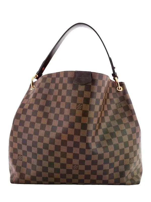 LOUIS VUITTON Damier Mm Hobo Bag - Brown