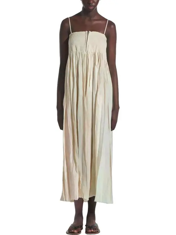 MULLER OF YOSHIOKUBO Zip-front Maxi Dress - White