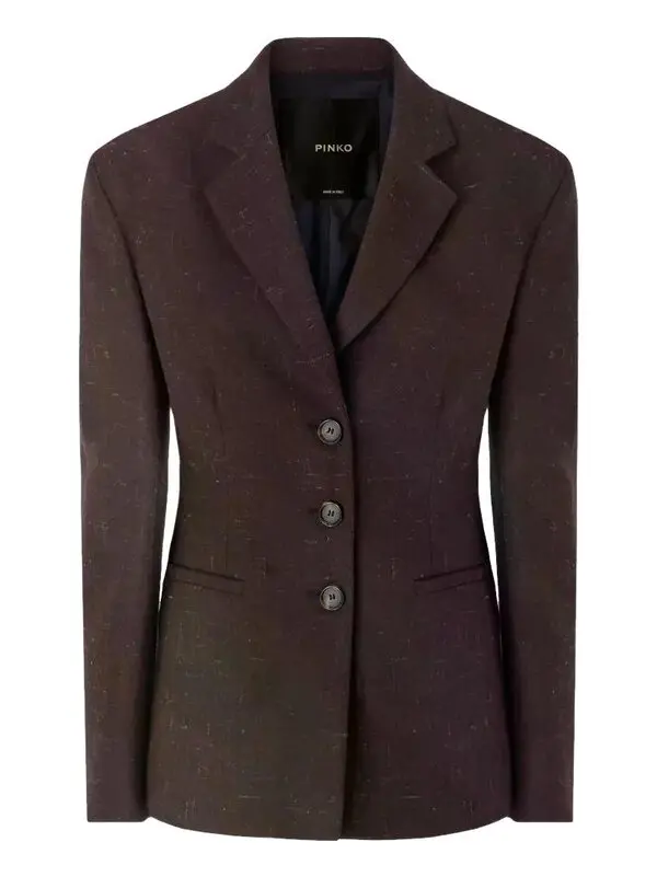 Pinko Single-breasted Blazer - Brown