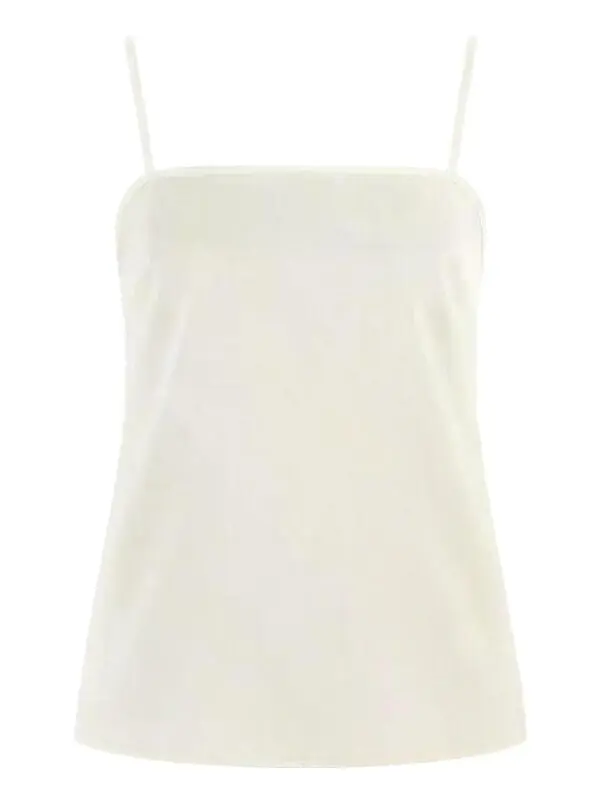 Alberta Ferretti Spaghetti Strap Blouse - White