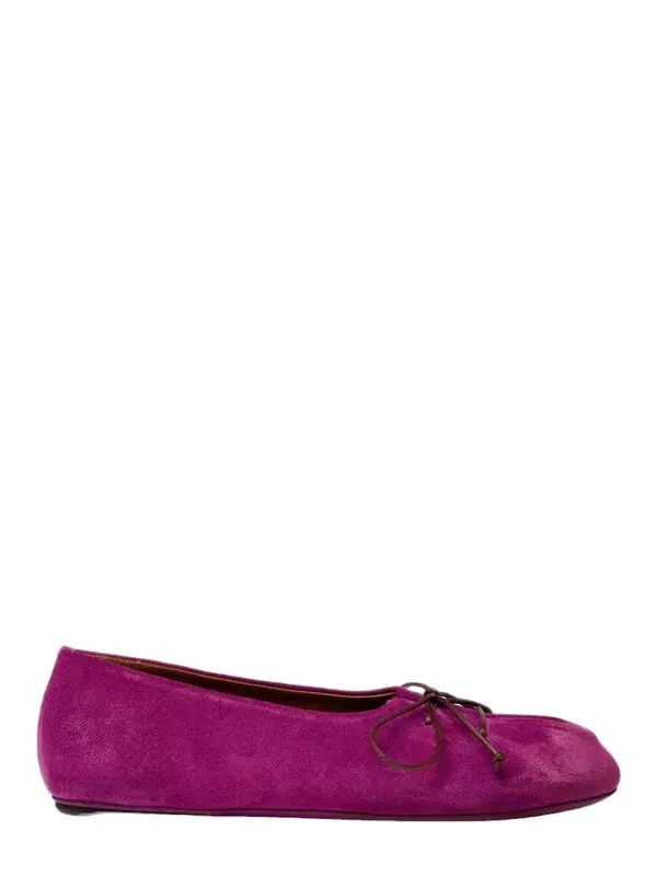 Marsèll Girella Suede Ballet Flats - Purple