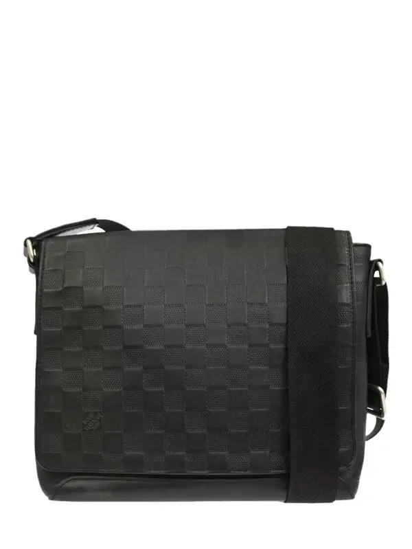 LOUIS VUITTON Damier Infini District Pm Shoulder Bag - Black