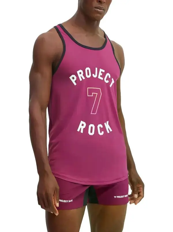 Under Armour Project Rock Sleeveless Scoop Neck Tank Top - Purple