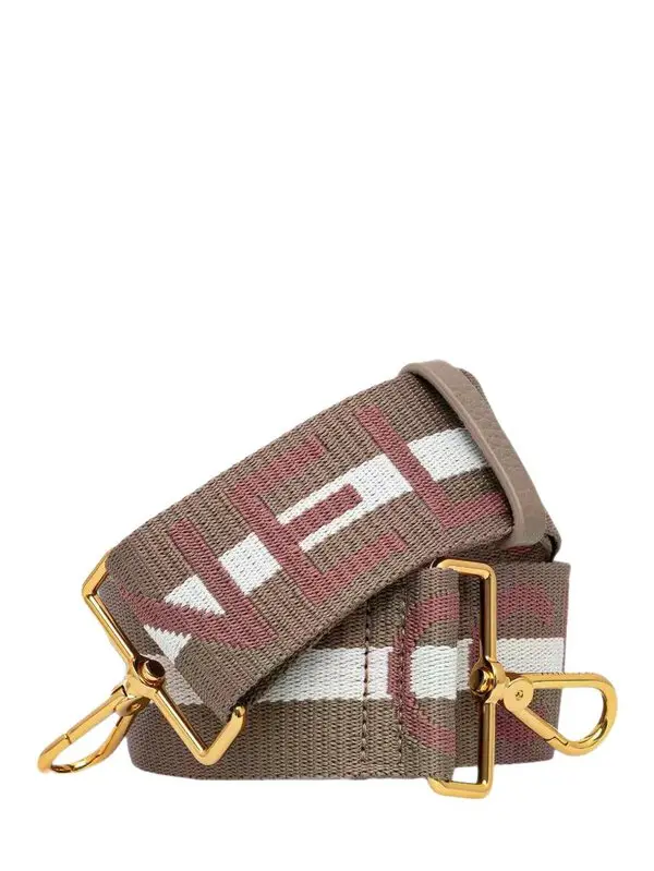 COCCINELLE Logo Jacquard Bag Strap - Brown