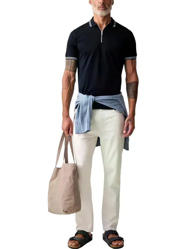 Karl Lagerfeld Zip-fastening Polo Shirt - Blue