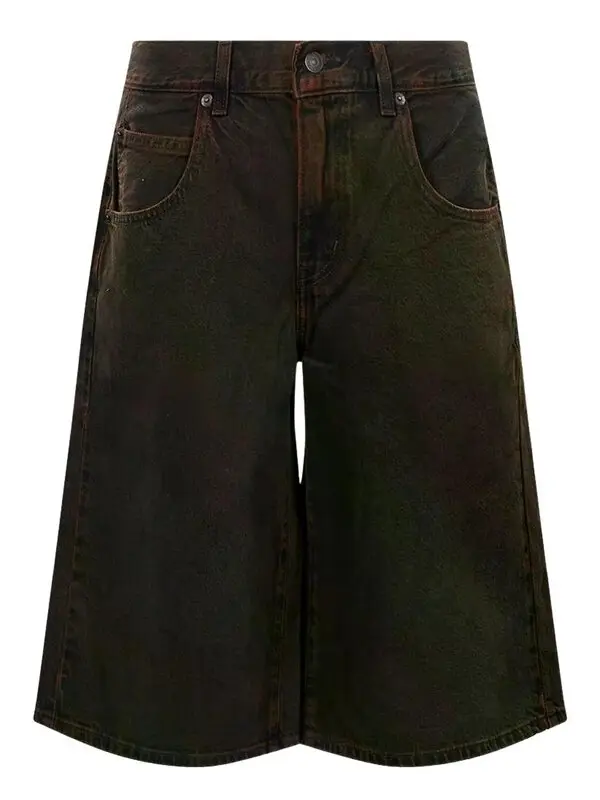 LEVI'S Super Baggy Logo-patch Knee-length Shorts - Brown