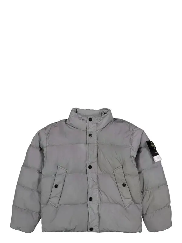 Stone Island Garment Dyed Crinkle Reps Ny Down Jacket - Grey