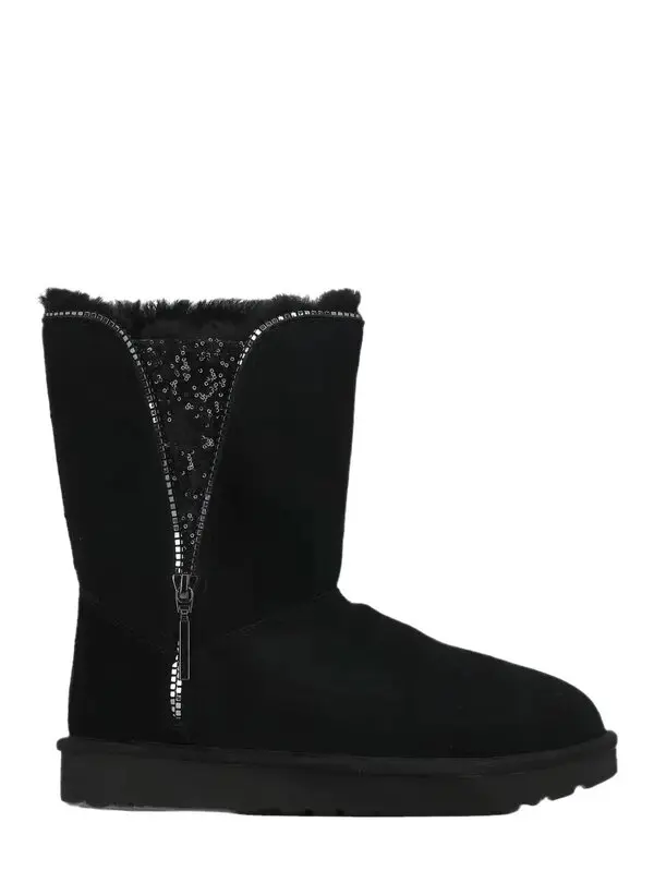 UGG Classic Zip Sequin-embellished Boots - Black