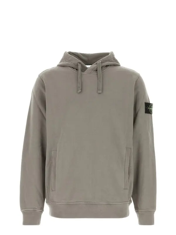 Stone Island Cotton Hoodie - Grey
