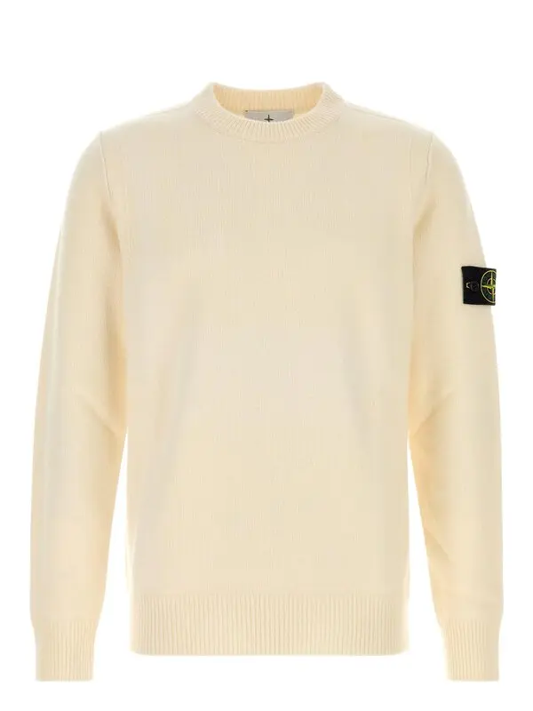 Stone Island Wool Blend Sweater - White
