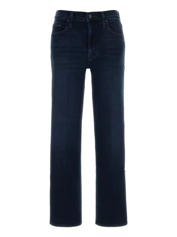 MOTHER The Mid Rise Rumbler Stretch Denim Jeans - Blue