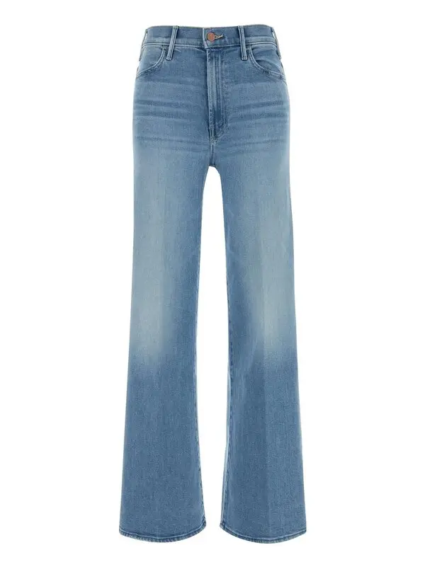 MOTHER The Hustler Roller Sneak Jeans - Blue