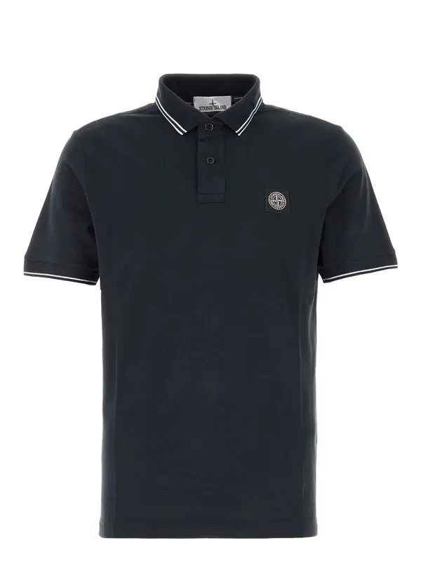 Stone Island Midnight Stretch Piquet Polo Shirt - Blue