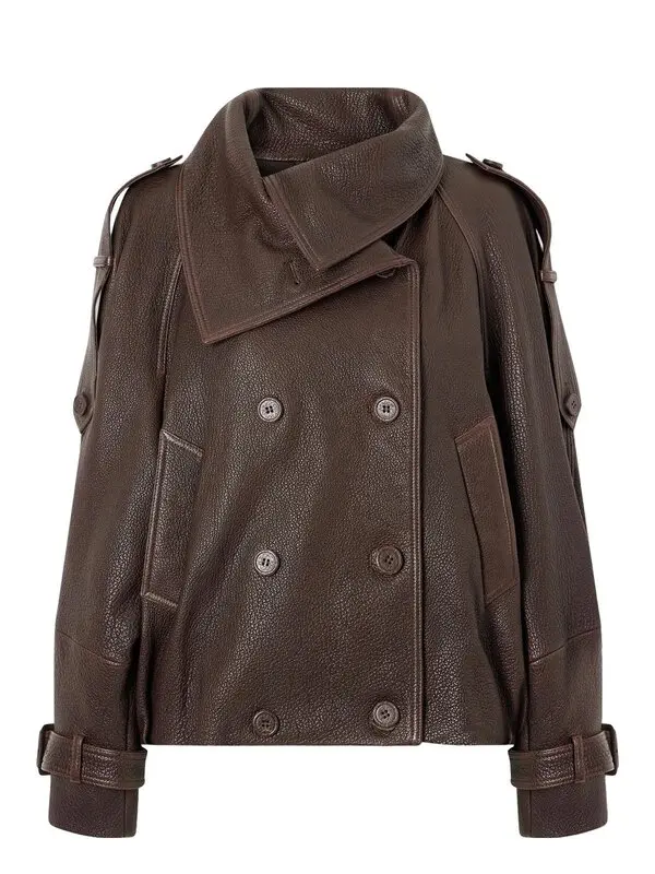 Acne Studios Full-grain Leather Jacket - Brown