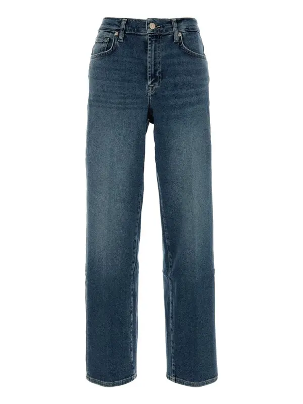Seven For All Mankind Stretch Denim Stovepipe Jeans - Blue