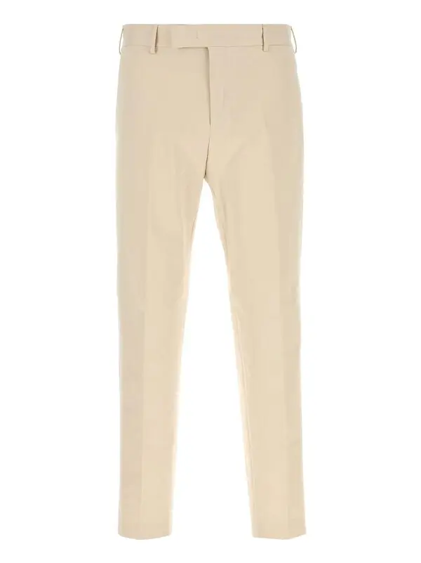 PT TORINO Stretch Cotton Tailored Trousers - Light Brown