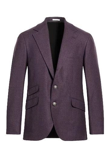 Brunello Cucinelli Blazer Plum Size Wool, Cashmere, Silk - Purple