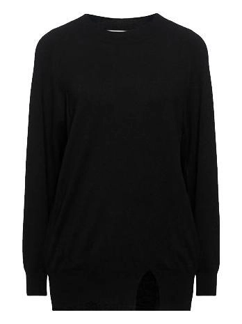 MANILA GRACE Viscose, Polyamide, Wool, Cashmere Crewneck Sweater - Black