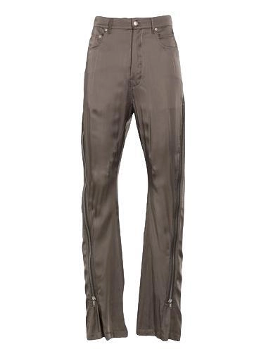 Rick Owens Acetate And Viscose Blend Satin Pants - Taupe