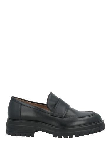 GIANVITO ROSSI Leather Loafers - Black