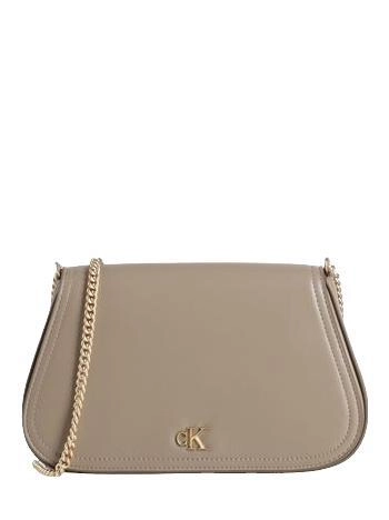 Calvin Klein Recycled Polyester And Polyurethane Crossbody Bag - Beige
