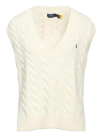 Polo Ralph Lauren Cable-knit Wool And Cashmere Vest - Ivory