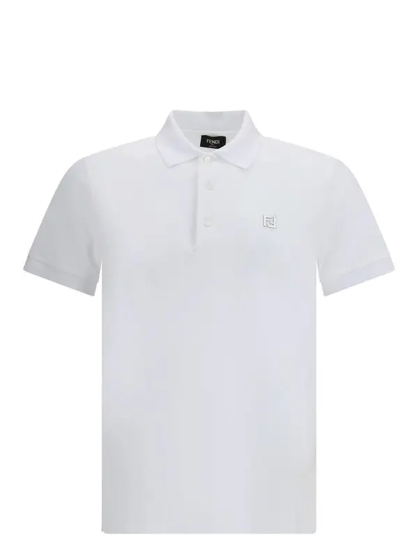 Fendi Cotton Polo - White