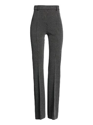 CARACTÈRE Flared Jersey Pants - Black