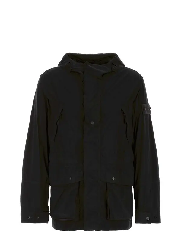 Stone Island Nylon Parka - Black