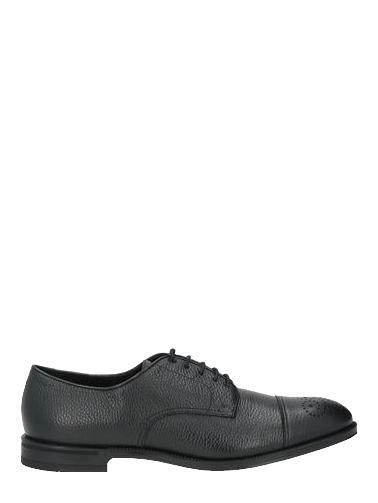 DOUCAL'S Lace-up Derby Shoes In Dark Leather - Black