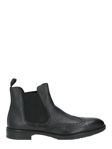 DOUCAL'S Pebbled Leather Chelsea Boots - Black