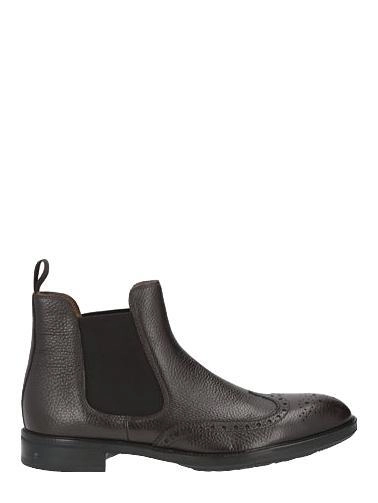 DOUCAL'S Pebbled Leather Chelsea Boots - Brown