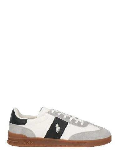 Polo Ralph Lauren Leather & Suede Low-top Sneakers - White