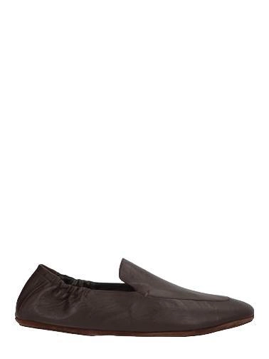 TESTONI Dark Calfskin Loafers - Brown