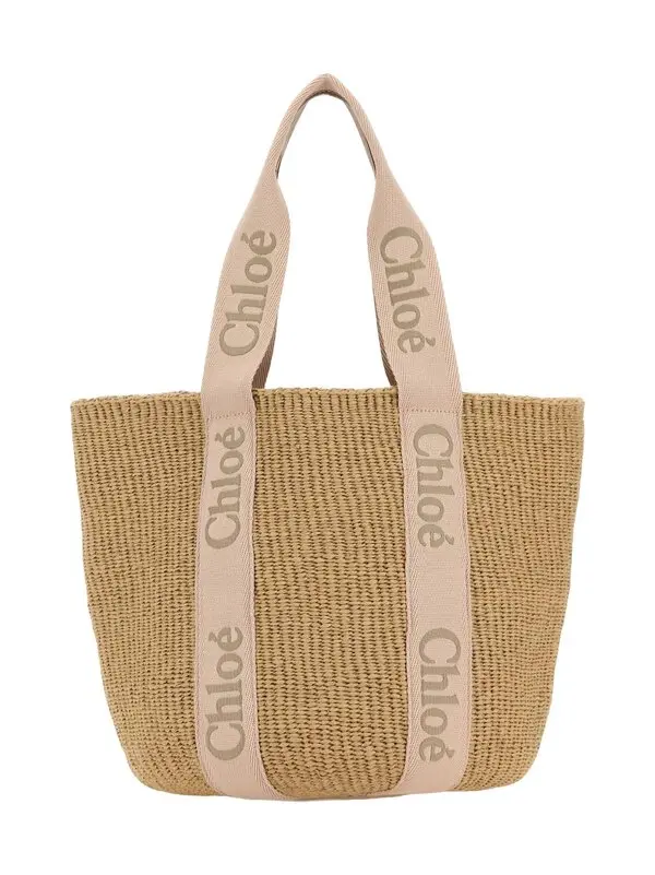 Chloé Large Woody Shopping Bag - Brown