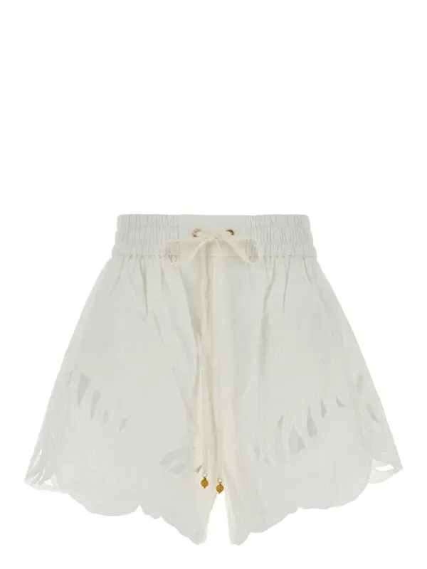 Zimmermann Poplin Mahon Shorts - White