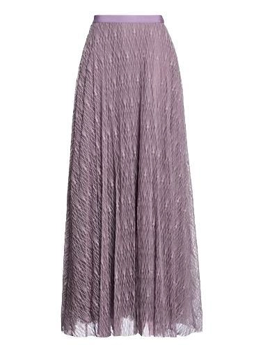 Elisabetta Franchi Tulle Maxi Skirt - Purple