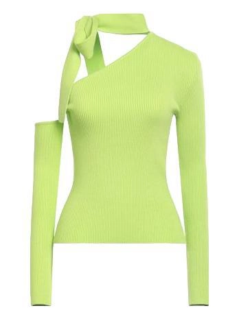 Andersson Bell Ribbed Knit Sweater With Bow Detail - Green