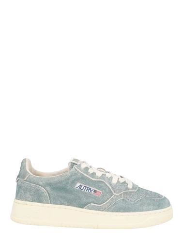 AUTRY Leather Sneakers With Logo Detail - Slate Blue