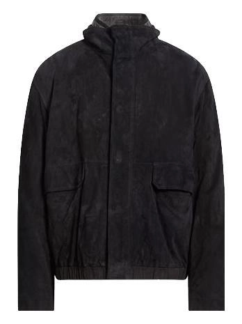 Emporio Armani Midnight Goat Skin Jacket - Blue