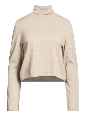 MAISON MARGIELA Turtleneck Acrylic And Virgin Wool Knit Top - Beige