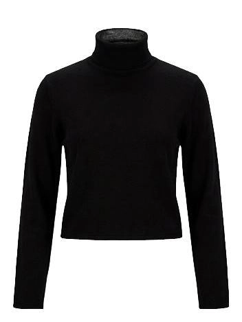 MAISON MARGIELA Turtleneck Acrylic And Virgin Wool Knit Top - Black