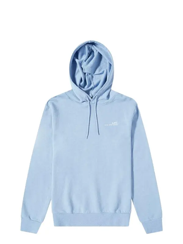 A.p.c. Logo Hoodie - Blue
