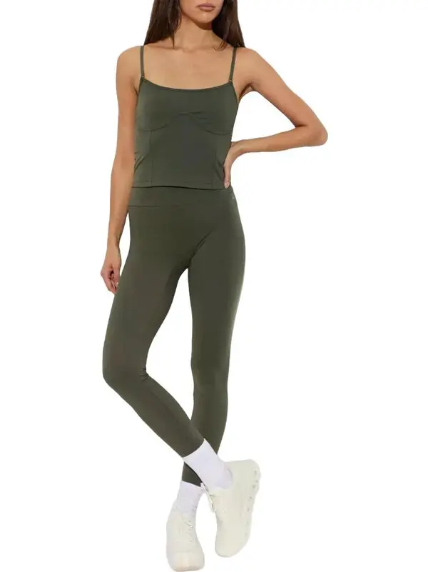 RETHINKIT STUDIOS Sleeveless Square Neck Top - Green